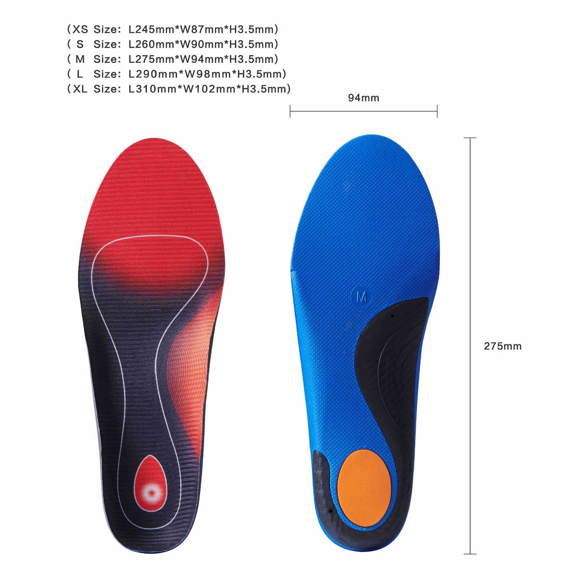 扁平足矫正鞋垫 足弓支撑纠正内外八字鞋垫EVA男女随意剪矫形鞋垫-阿里巴巴