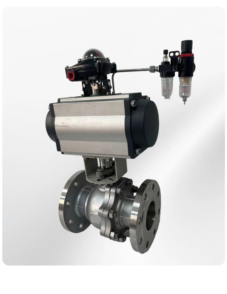 Q641F-16气动法兰球阀 不锈钢铸钢防爆高温切断阀 气动快速切断阀-阿里巴巴