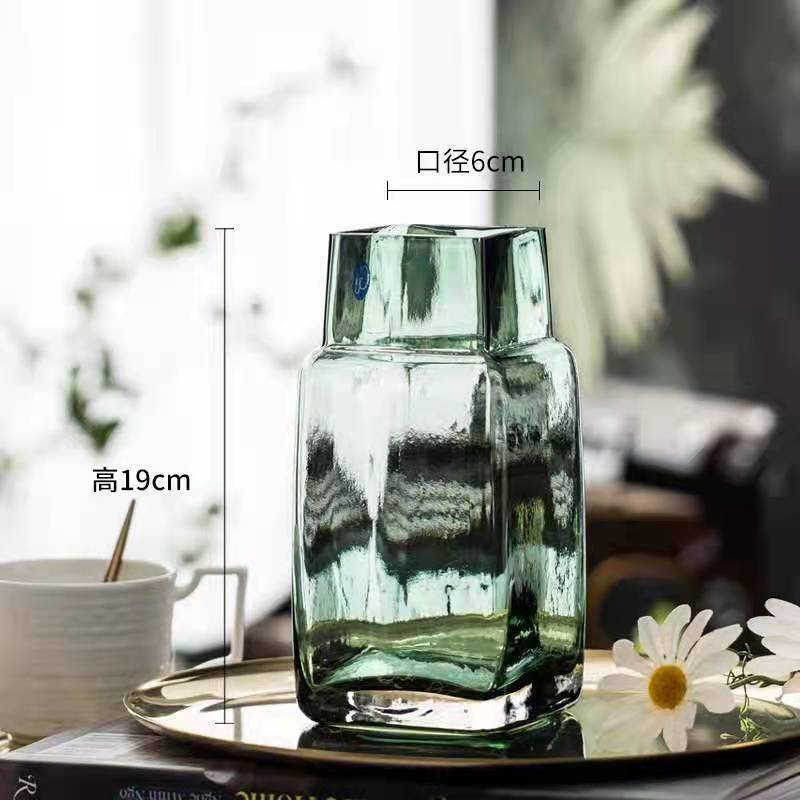 欧美时尚高端玻璃花瓶批发水培干花插花器客厅餐桌茶几装饰摆件-阿里巴巴