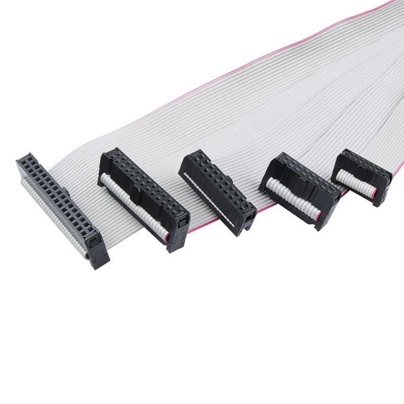 FC6/8/10/16/20/26P IDC2.54mm 扁平灰色排线LED屏连接JTAG下载线-阿里巴巴