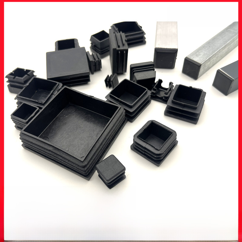 Factory plastic square pipe plug stainless steel table and chair square ...