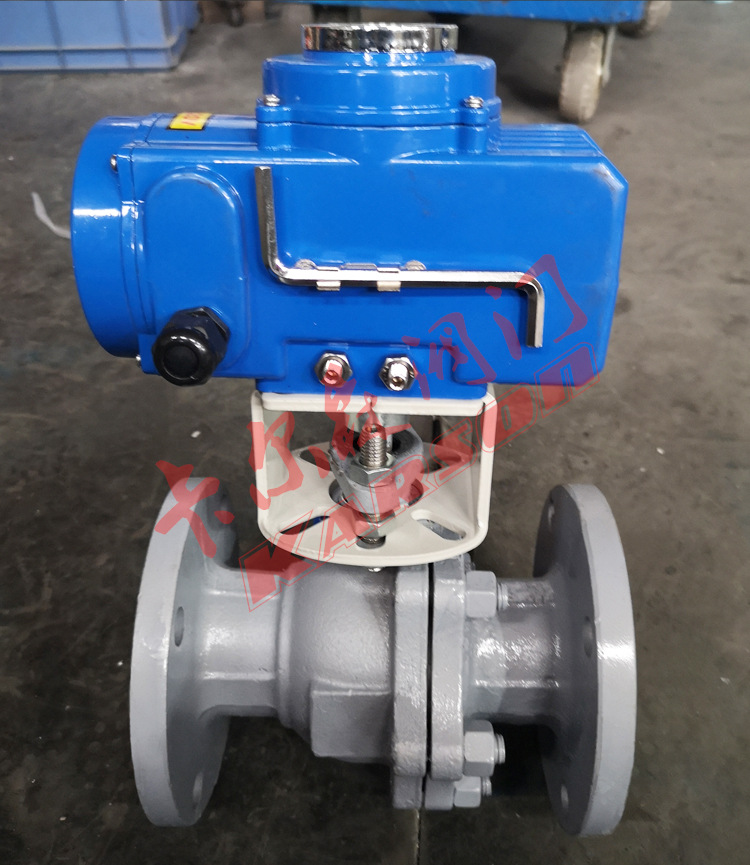 karson卡尔森Q941F-16/25C铸钢100高温蒸汽切断调节 电动法兰球阀-阿里巴巴