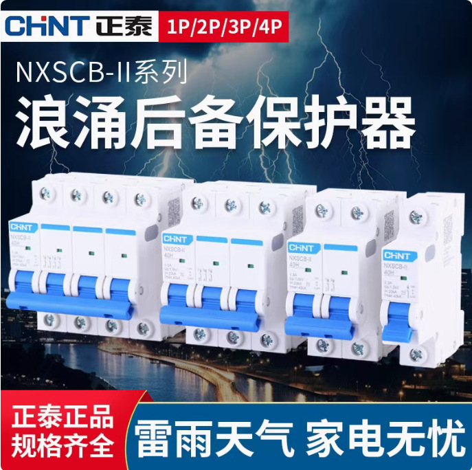 正泰NXSCB-II系列T1/T2电涌防雷浪涌专用后备保护装置后备保护器-阿里巴巴
