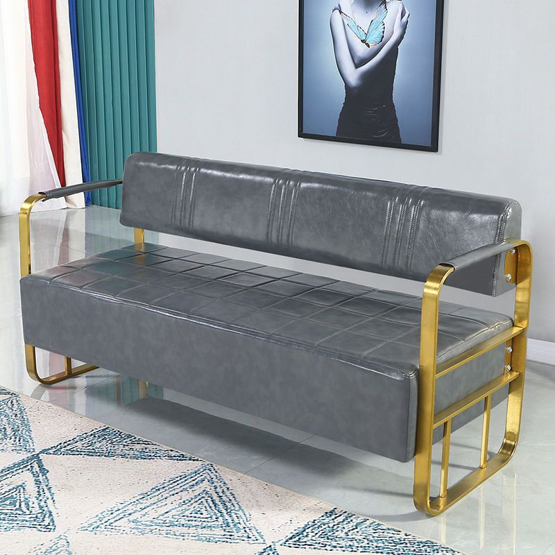 Barber Shop Bench Hairdressing Shop Stainless Steel Gold Plated Sofa ...