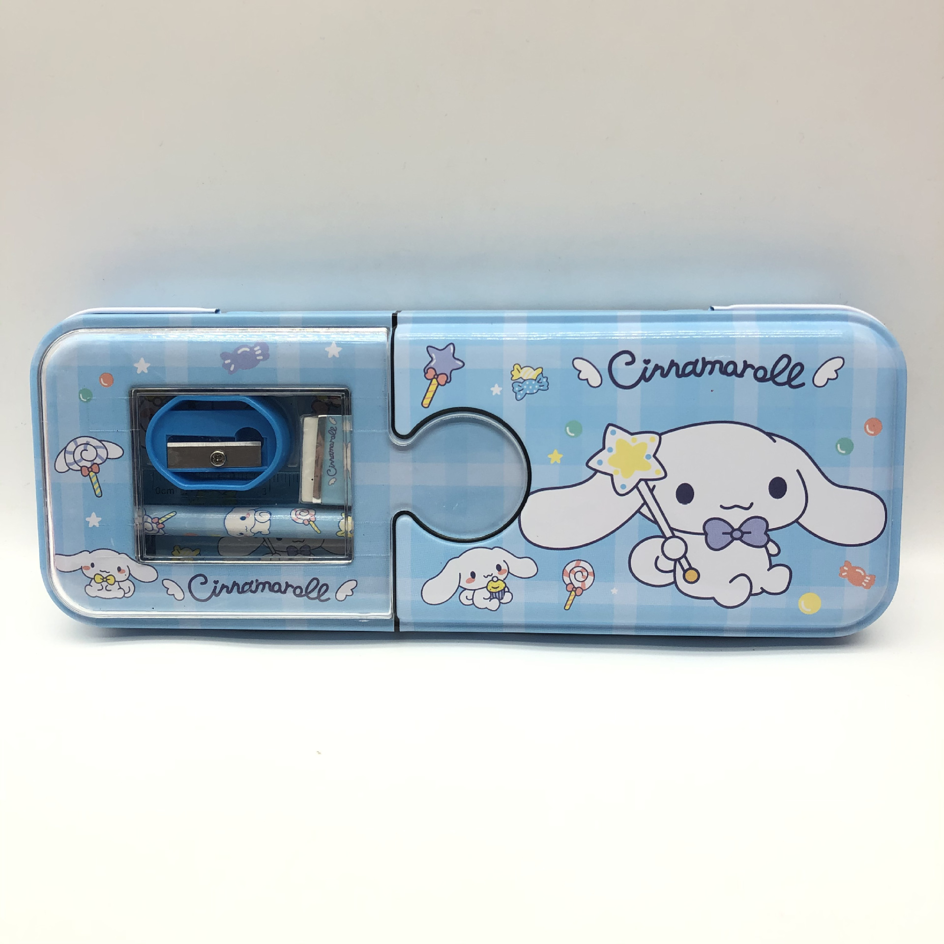 批发儿童礼物小学生双层开窗口文具铁笔盒创意奖品铅笔盒-阿里巴巴