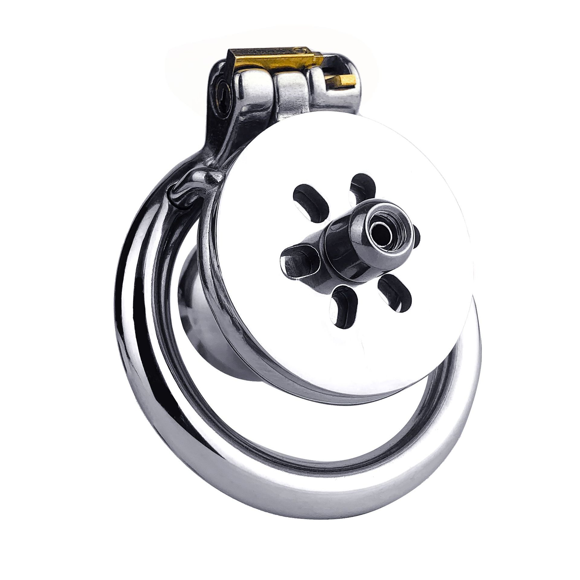 FRRK-402金属平板贞操锁负数CB锁搭配硅胶假阴茎可通水男性男用-阿里巴巴