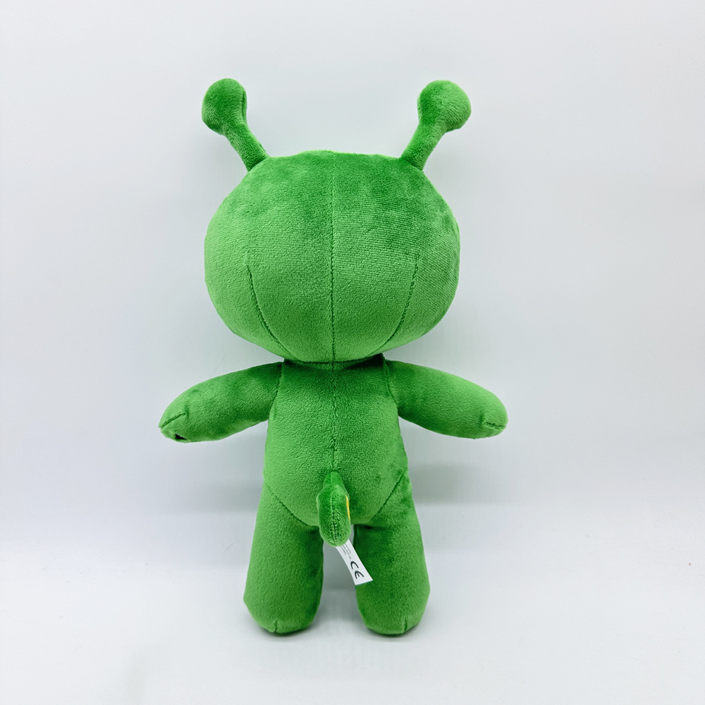 新款跨境AFTONSPARV green alien plush 外星人玩偶 毛绒玩具周边-阿里巴巴