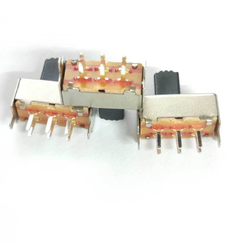 SS-22F06立式两档滑动开关 2P2T 两档6脚拨动开关-阿里巴巴