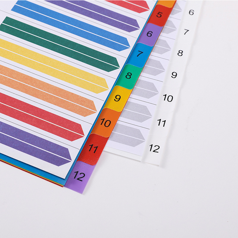 Color Classification Page A4 Loose-Leaf Core Folder Classification ...