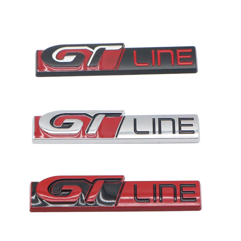 GT LINE车贴车标 GT LINE金属贴 适用于标致雷诺起亚车身侧标改装-阿里巴巴