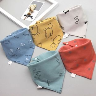 5Pcs/Set Baby Bibs Triangle Double Cotton Bandana Bibs Baby-阿里巴巴