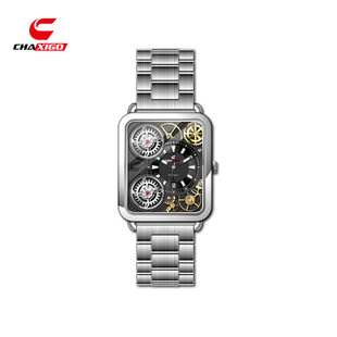 chaxigo商务豪华手表全自动手表石英简约不锈钢防水手表男-阿里巴巴