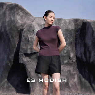 ES MODISH 夏季新款韩系简约通勤时尚百搭显瘦高腰休闲短裤-阿里巴巴