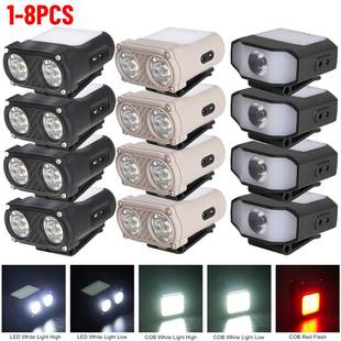 Sensor Cap Clip on Light Headlight 6 Modes COB LED Headlamp-阿里巴巴