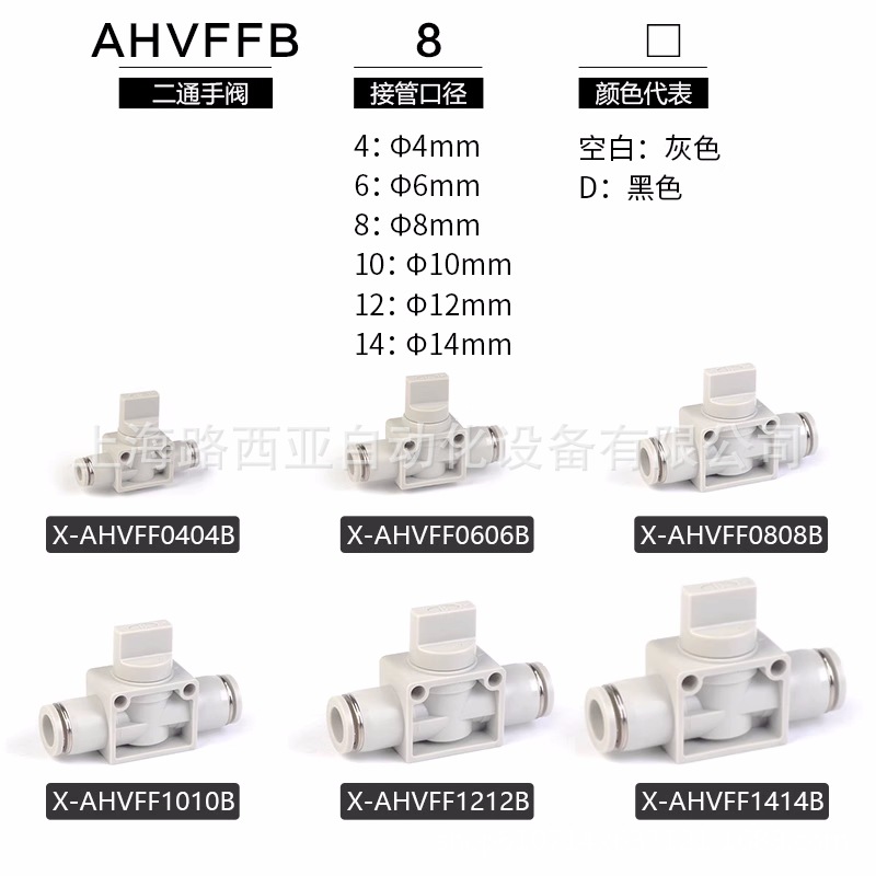 原装AirTAC亚德客手阀开关AHVFF04-04 06-06 08-08 10-10 12-12B-阿里巴巴