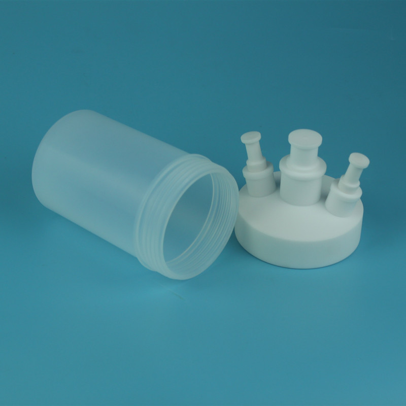 特氟龙塑料三口烧瓶PFA透明聚四乙烯蒸馏反应瓶250ml500ml1L-阿里巴巴