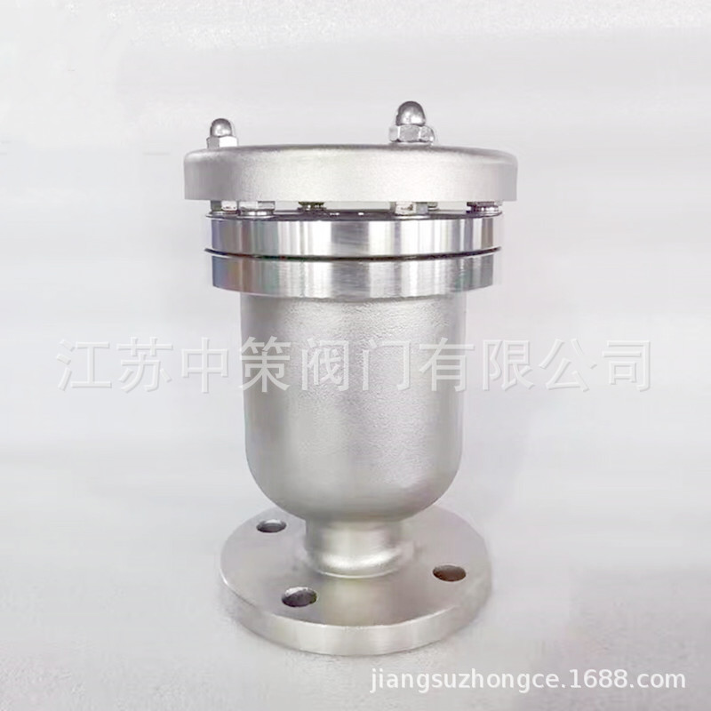 不锈钢法兰排气阀QB1/P41X-16P管道排气单口排气自动排气阀-阿里巴巴