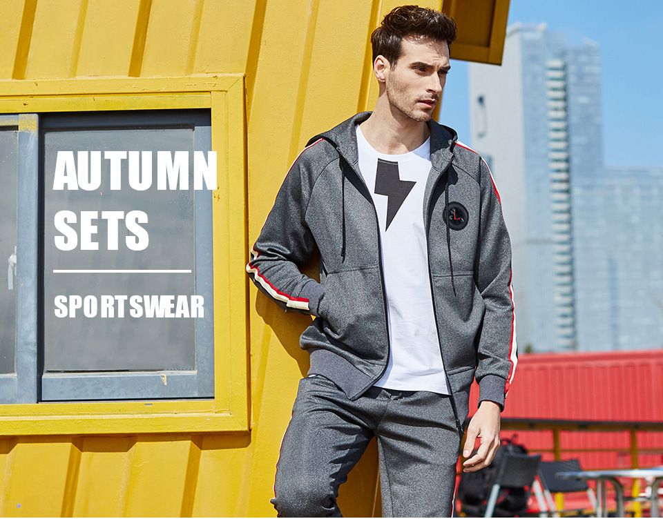 Survêtement Jogging Sport Homme 2 Pièces A Capuche Vintage Extérieur ...