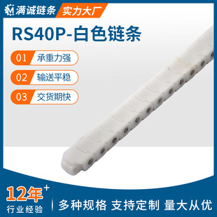 RS40P-白色塑料链条 塑料工业链条输送机配件链条-阿里巴巴