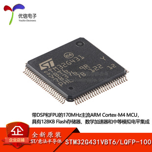 原装STM32G431VBT6 LQFP-100 ARM Cortex-M4 32位微控制器-MCU-阿里巴巴