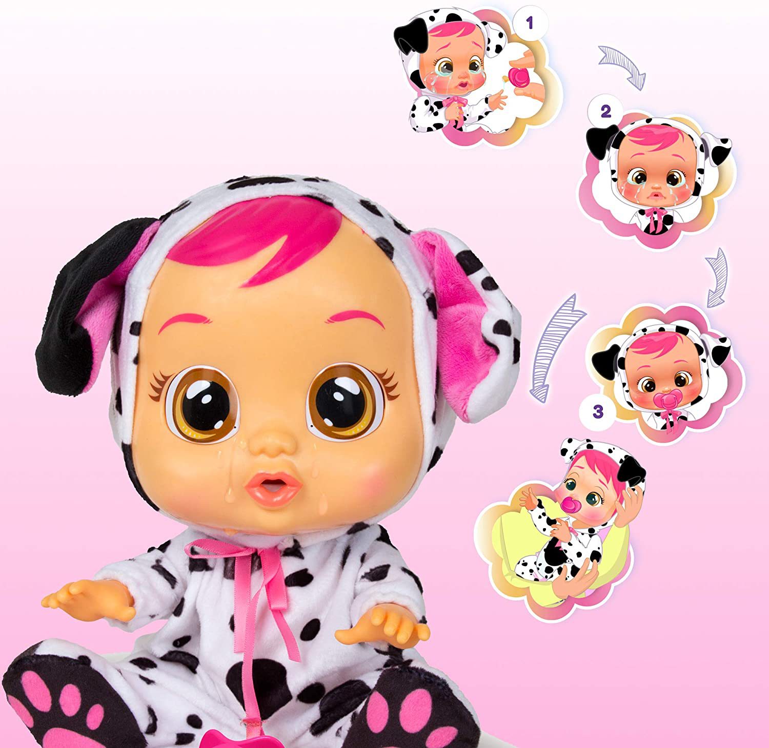 现货正版Cry Babies发声娃娃会哭会流眼泪哭泣娃娃关节可动过家家-阿里巴巴