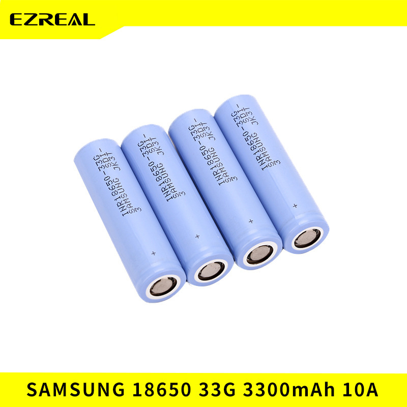 Samsung/三星 18650 33G 3300毫安 10A 3.7V 动力型锂离子电池-阿里巴巴