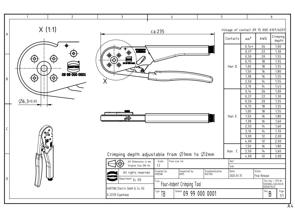 09990000001 HARTING浩亭哈丁原装正品压线钳0.14 ... 4 mm2-阿里巴巴