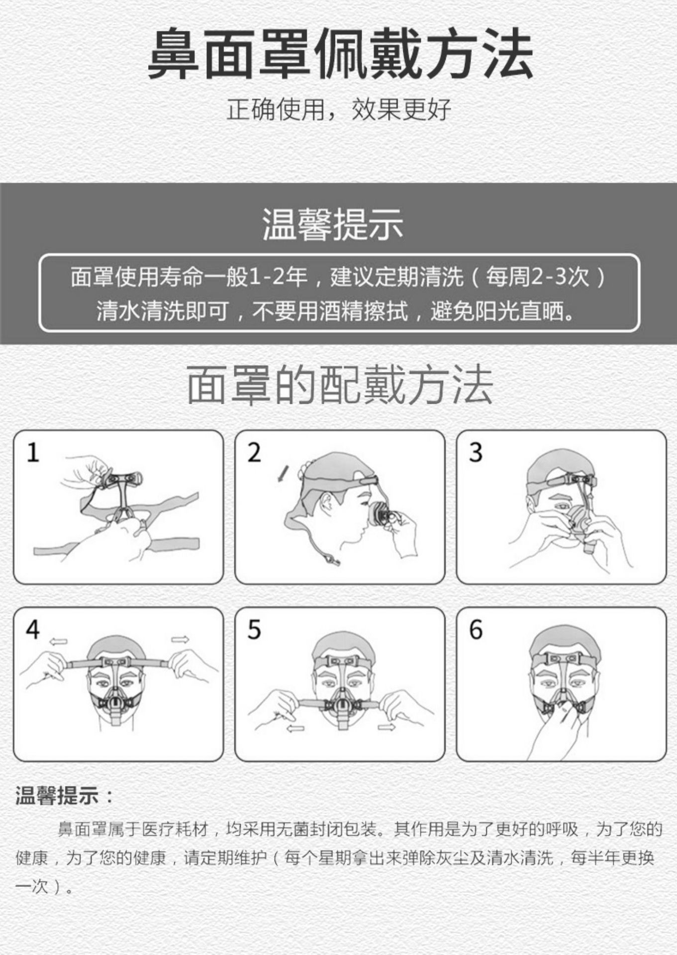 瑞迈特呼吸机F5A口鼻面罩家用医用-阿里巴巴
