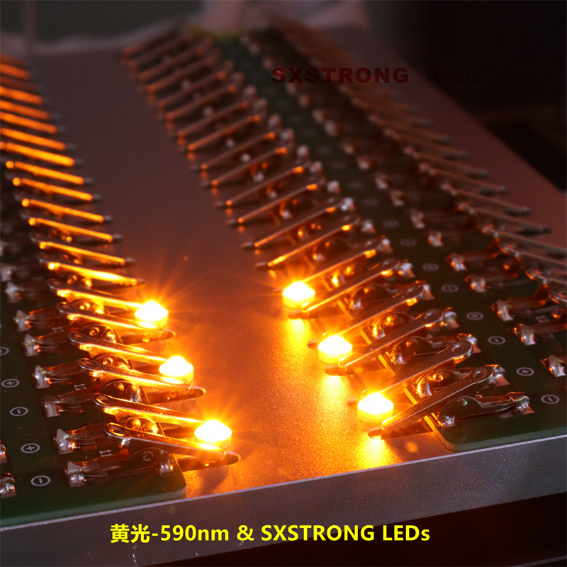 厂家批发3W黄光590nm大功率led灯珠琥珀光595nm台湾光宏黄光灯珠-阿里巴巴