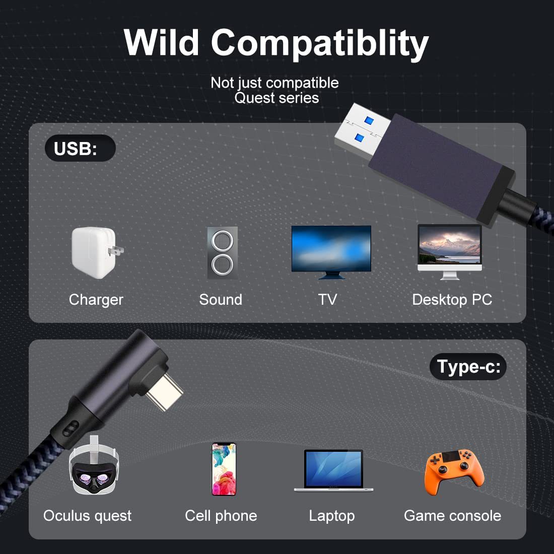 typec3.0数据线弯头线适用于华为充电线VR线快充usb转typec线-阿里巴巴