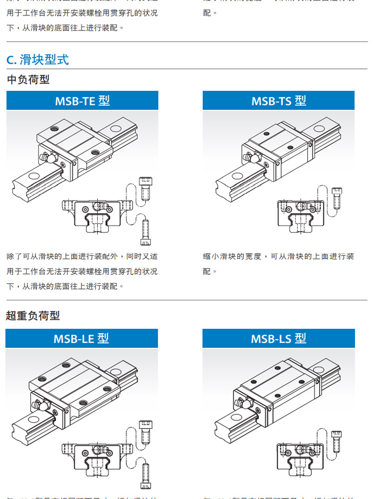 台湾银泰PMI导轨滑块MSB/MSA/15/20/25/30/35/45/S/E/LS/LE-N代理-阿里巴巴