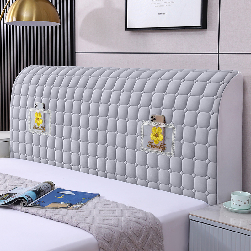 (Wooden soft leather bed universal backrest three-layer) all-inclusive ...