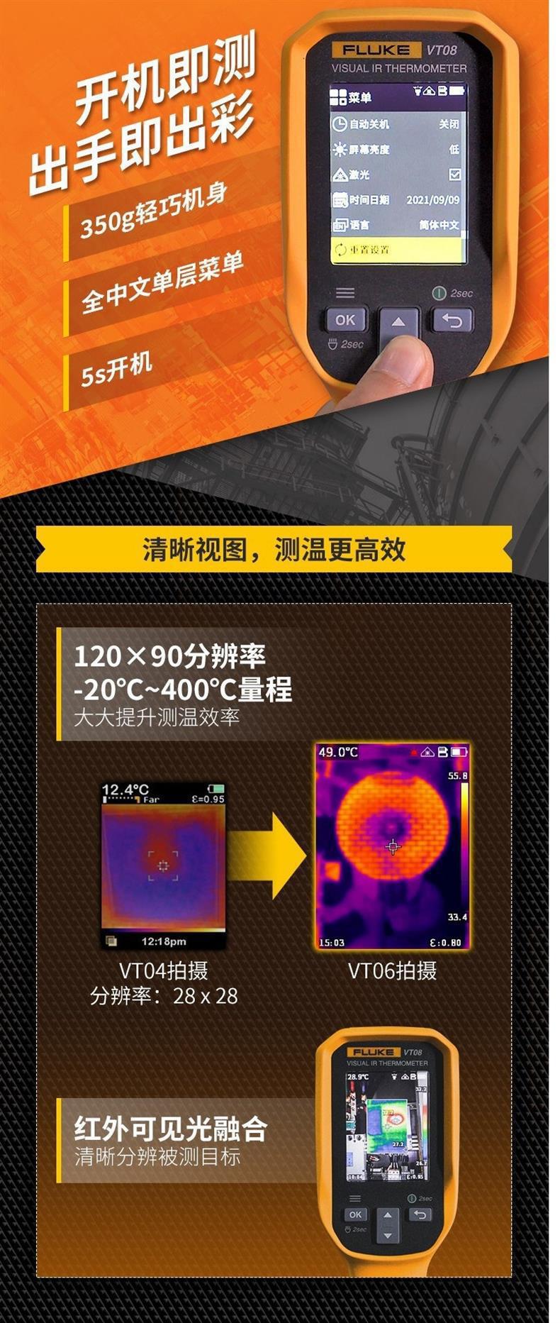 福禄克FLUKE VT04/VT04A VT06 VT08可视红外测温仪现货-阿里巴巴