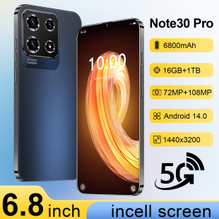 跨境Note30Pro新款智能6.8寸incell屏2+16G全球版4G安卓外贸手机-阿里巴巴