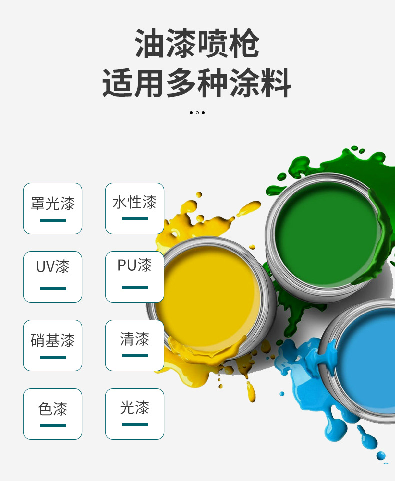 牧崎W-71/W-77/W-101高雾化油漆喷枪家具墙面汽车面漆气动喷漆枪-阿里巴巴