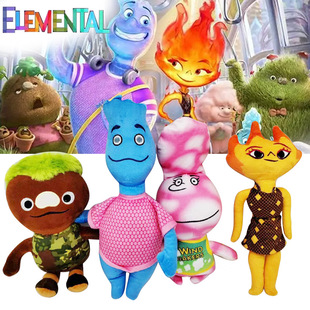 跨境新款疯狂元素城 elemental plush毛绒玩具公仔毛绒玩偶-阿里巴巴
