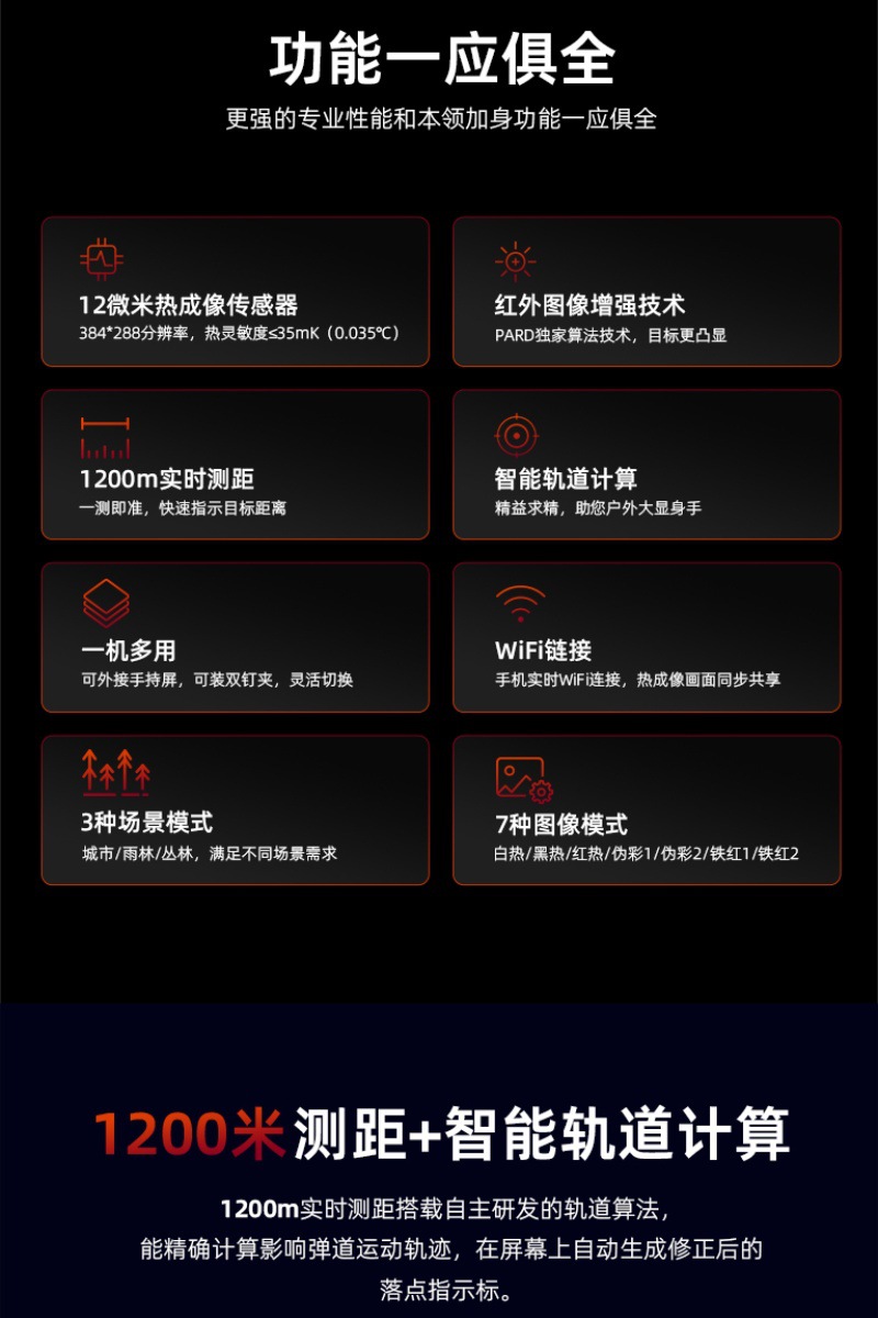 普雷德新款SA31-35LRF热成像夜视仪红外热像仪高清热成相激光测距-阿里巴巴