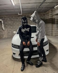 2023新款跨境y2k印花外套秋长袖连帽拉链双帽子卫衣设计感小众-阿里巴巴