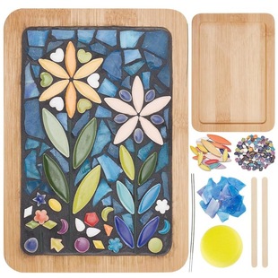 DIY马赛克工艺套件 用于手工制作树叶陶瓷马赛克杯垫家居装饰-阿里巴巴