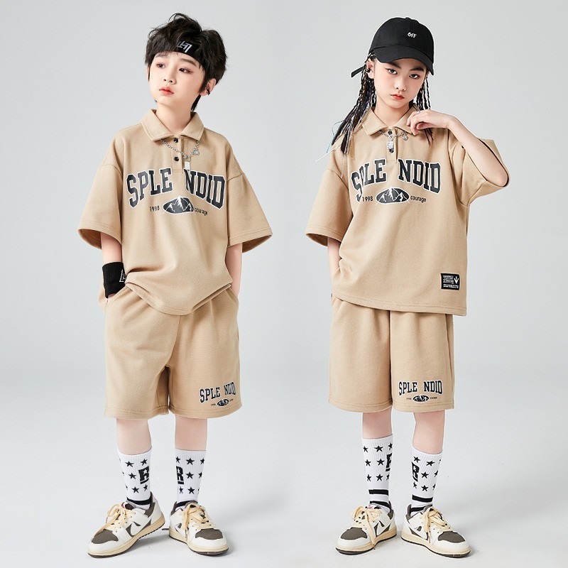 Khaki color Rapper singers hiphop costumes for girlship-hop tide suit ...