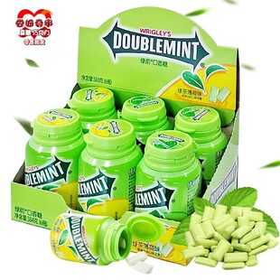 绿箭口香糖大瓶装薄荷味40粒56g绿茶口香糖零食清新口气瓶装糖果-阿里巴巴