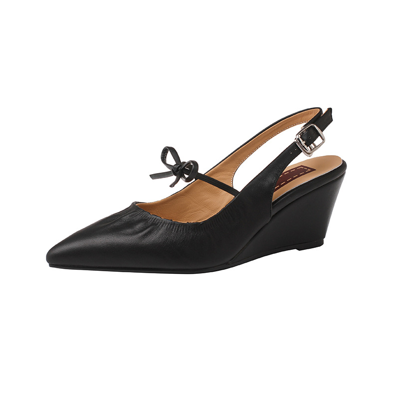 CHIKO Flora Pointy Toe Wedge Slingback Shoes