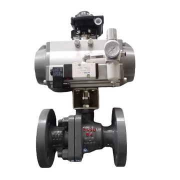 Q641F-16C高温蒸汽气动铸钢法兰球阀切断阀DN25 40 50 65 80 100-阿里巴巴