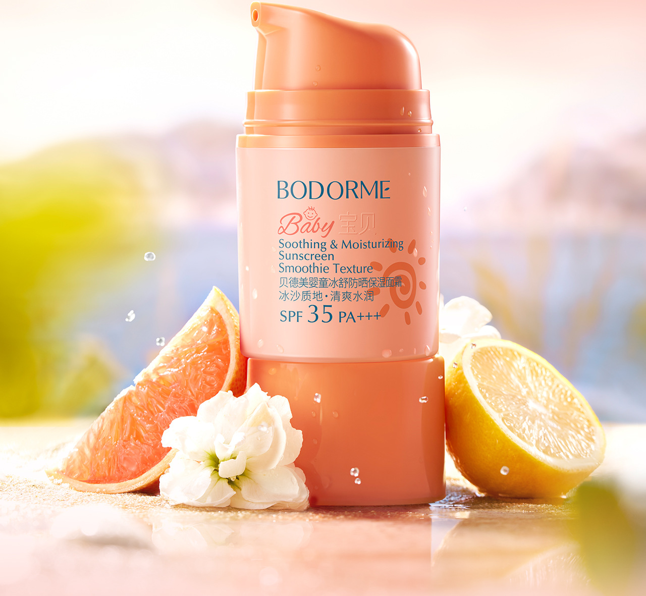 BODORME/贝德美儿童防晒霜隔离紫外线婴儿宝防晒面霜冰爽清透其他-阿里巴巴