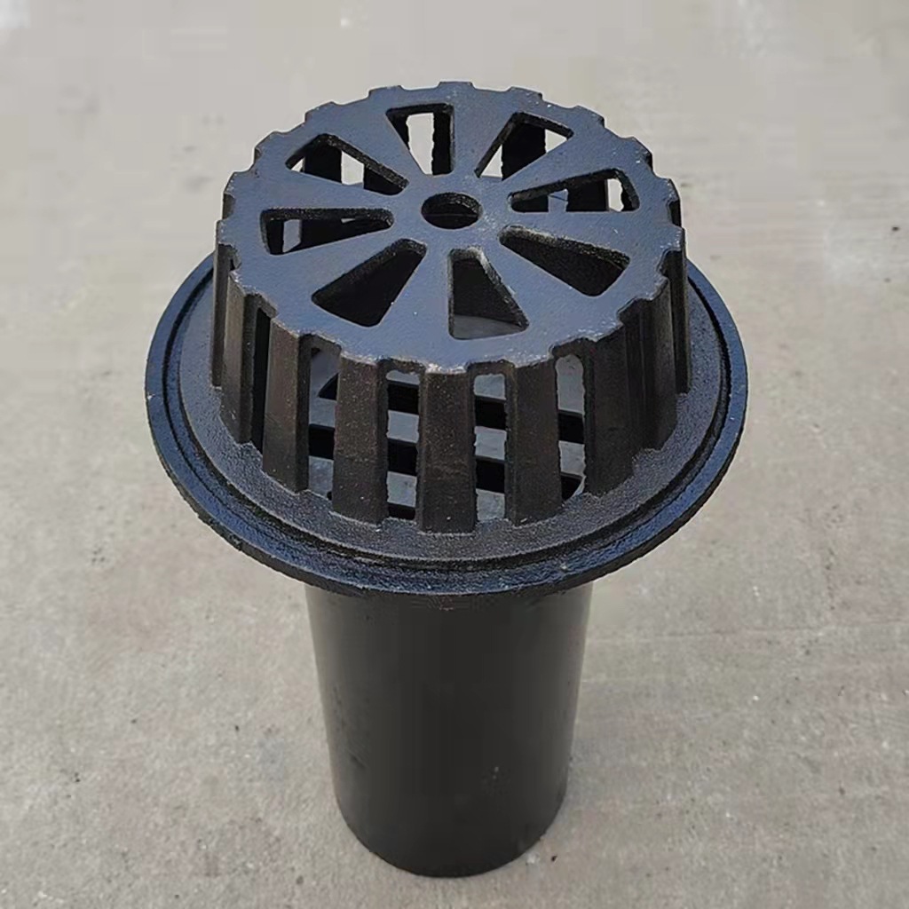 铸铁87型雨水斗四件套DN75 100 150 虹吸式落水斗直排内插式地漏-阿里巴巴