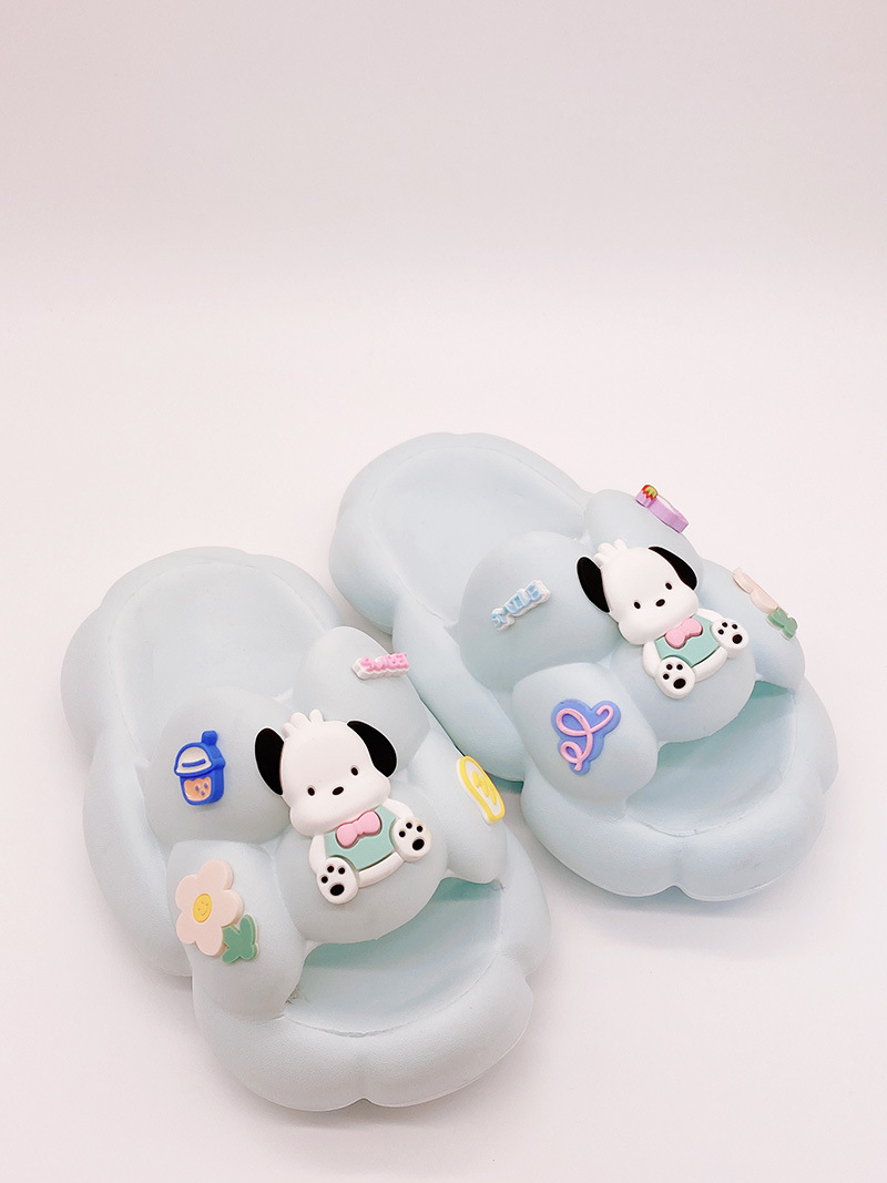 Peach Girl韩版可爱卡通小车小狗平底一字拖鞋夏日少女凉鞋HD2347-阿里巴巴