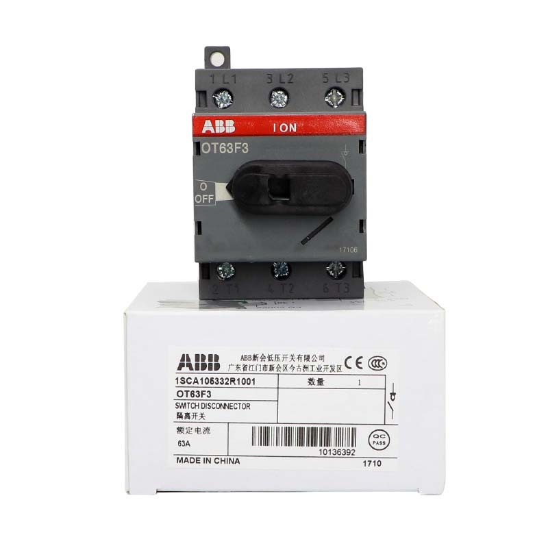 ABB OT系列隔离开关 OT63F3隔离开关16A25A40A63A80A100A125A160A-阿里巴巴