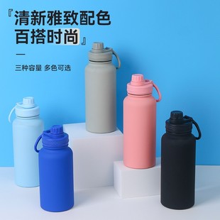 跨境直供大容量运动水壶304不锈钢真空保温杯户外便携手提太空壶-阿里巴巴