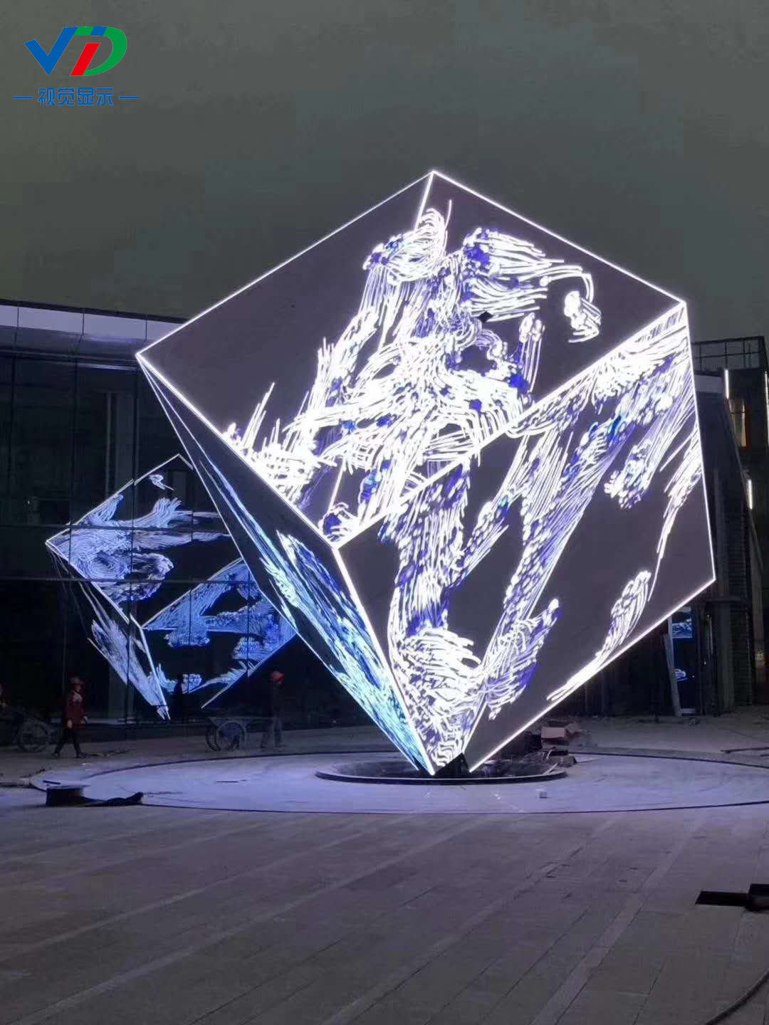 LED魔方屏 LED4/5立体屏 远程发布数据多面展示屏-阿里巴巴