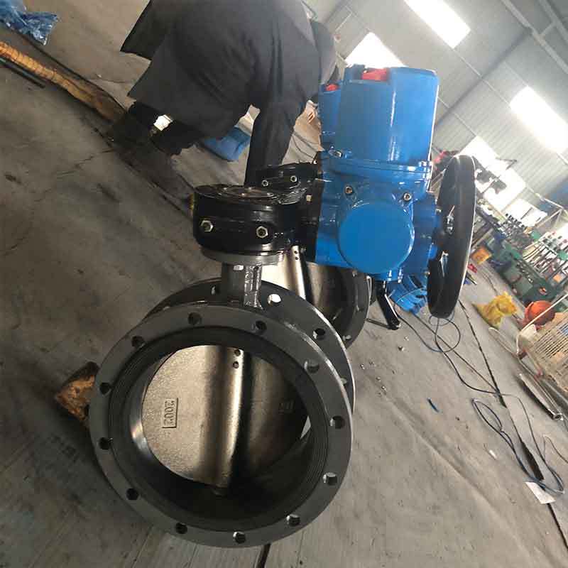 电动铸钢法兰蝶阀 智能一体化电动蝶阀 厂家河北D941X-16C/10C-阿里巴巴